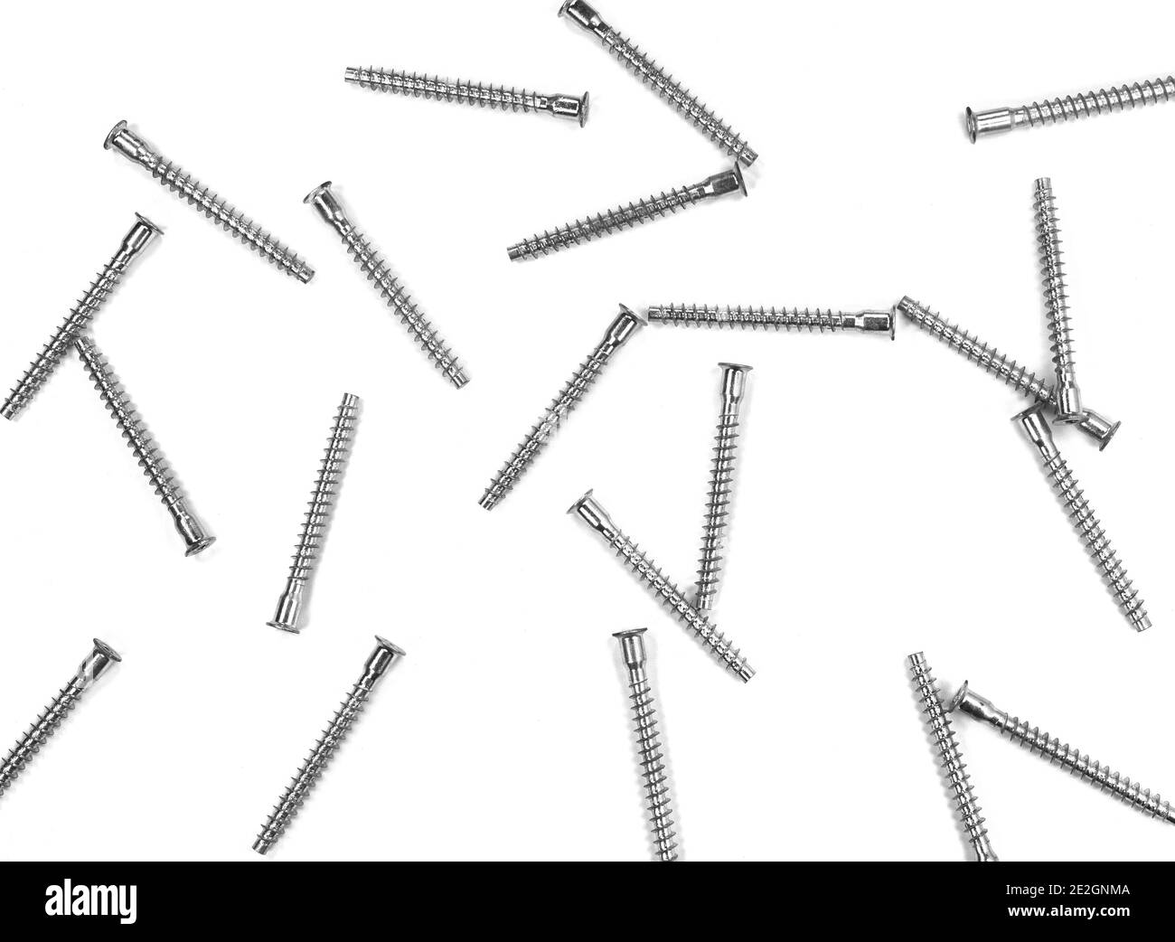 Screws isolated on a white background Stock Photo - Alamy
