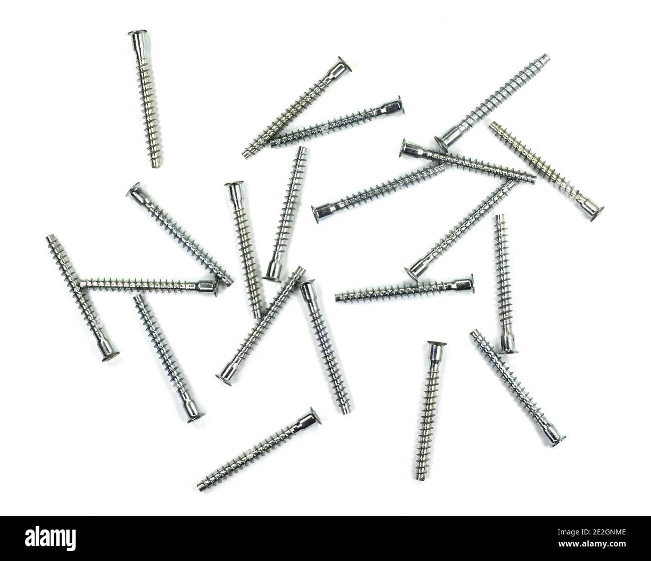 Screws isolated on a white background Stock Photo - Alamy