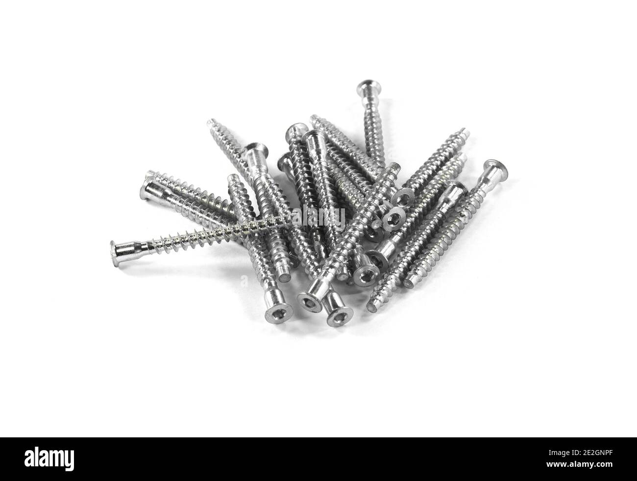 Screws isolated on a white background Stock Photo - Alamy