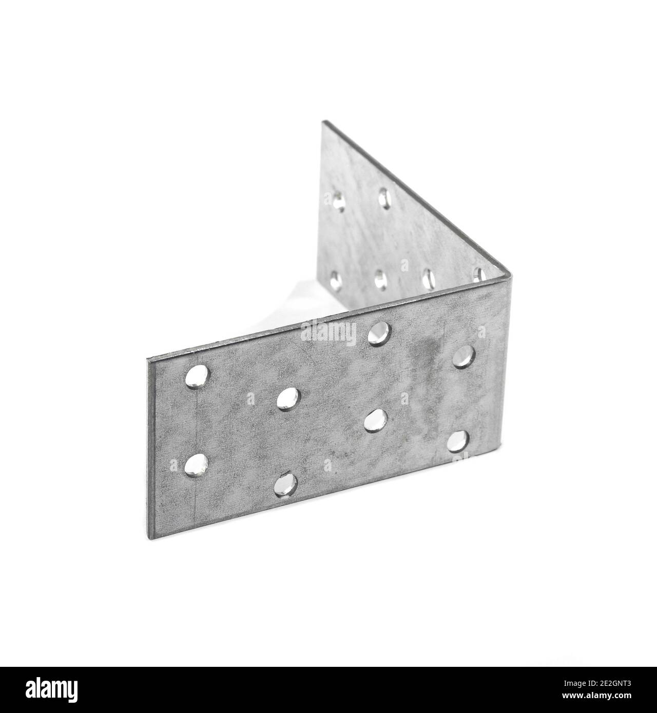 Mounting angle metal brackets isolated on white background Stock Photo ...