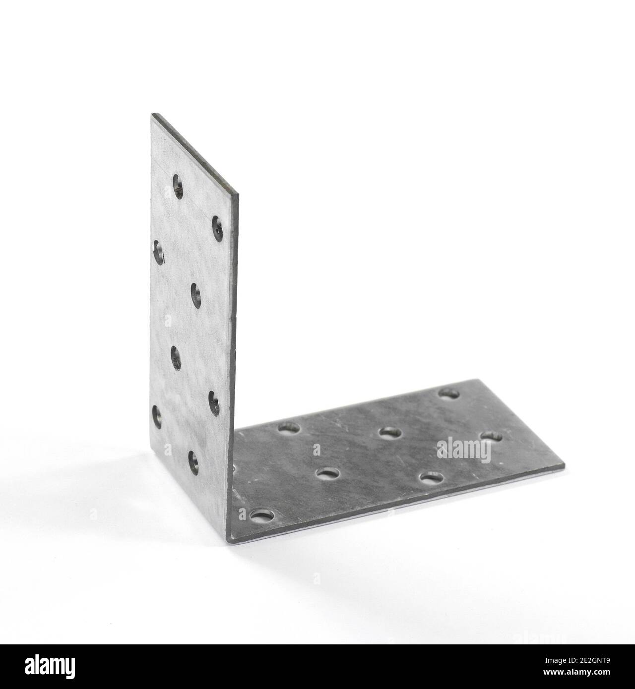 Mounting angle metal brackets isolated on white background Stock Photo ...