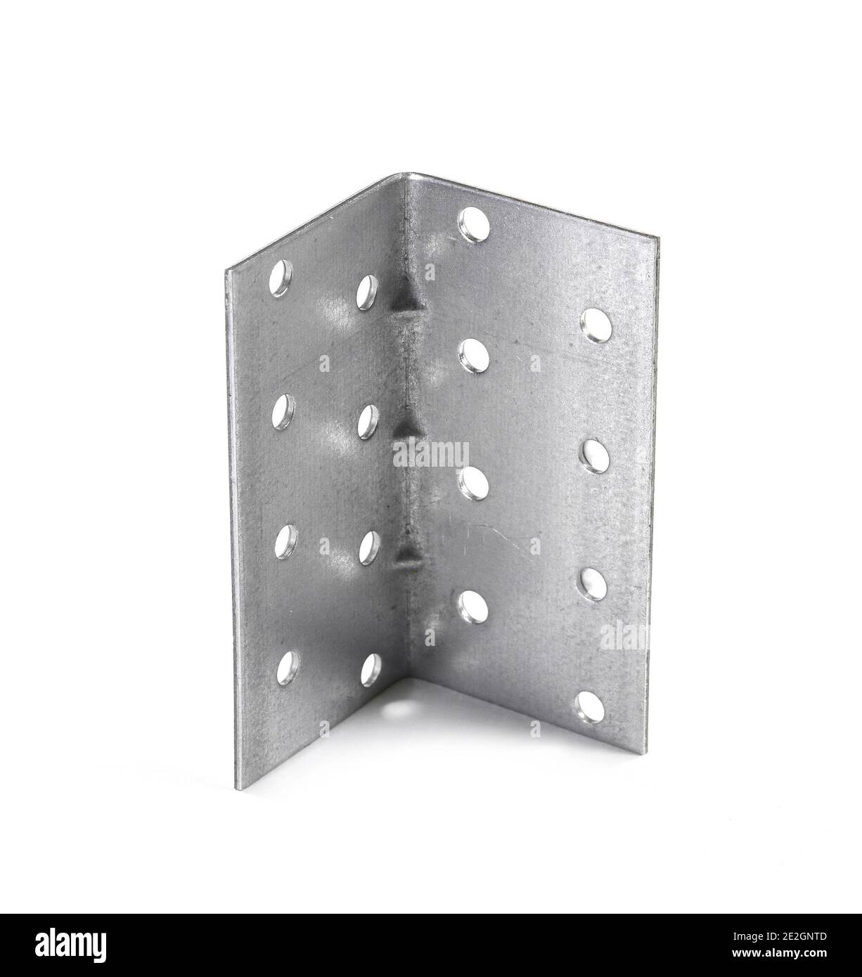 Mounting angle metal brackets isolated on white background Stock Photo ...