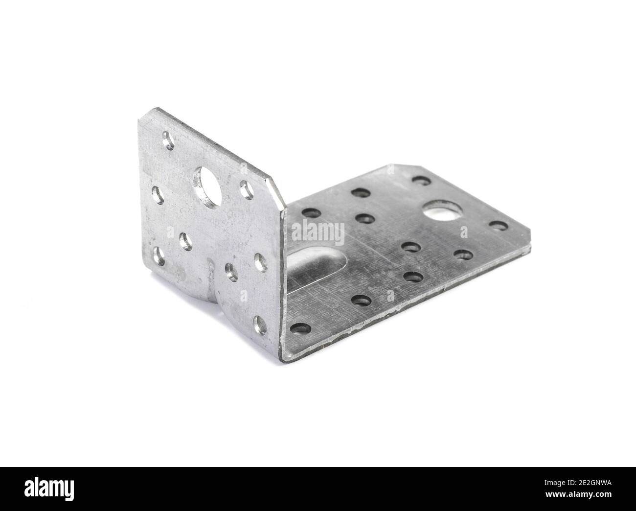 Mounting angle metal brackets isolated on white background Stock Photo ...