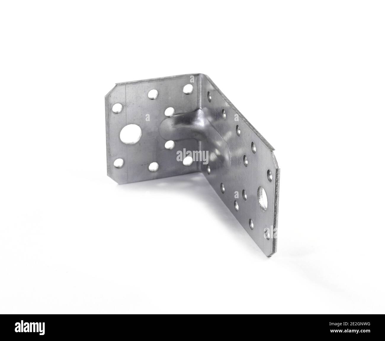 Mounting angle metal brackets isolated on white background Stock Photo ...