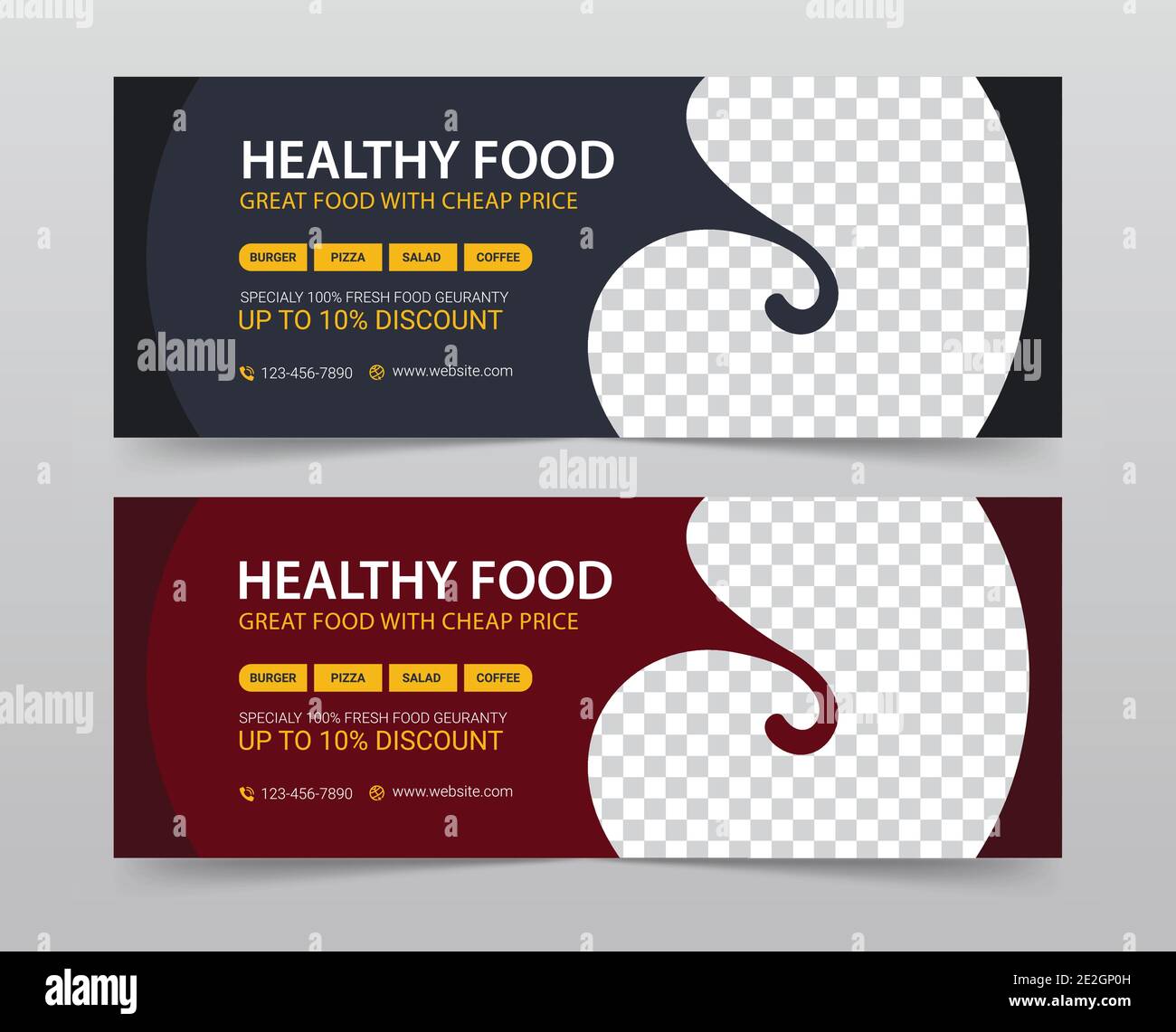 Restaurant Fast food special media offers flayer or banner flag ...