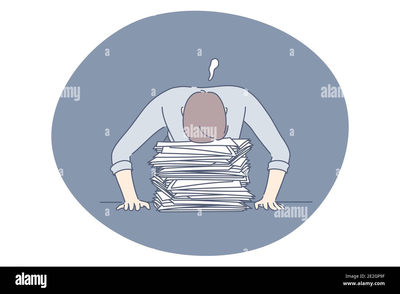 Burnout, overload, overwork concept Stock Vector Image & Art - Alamy