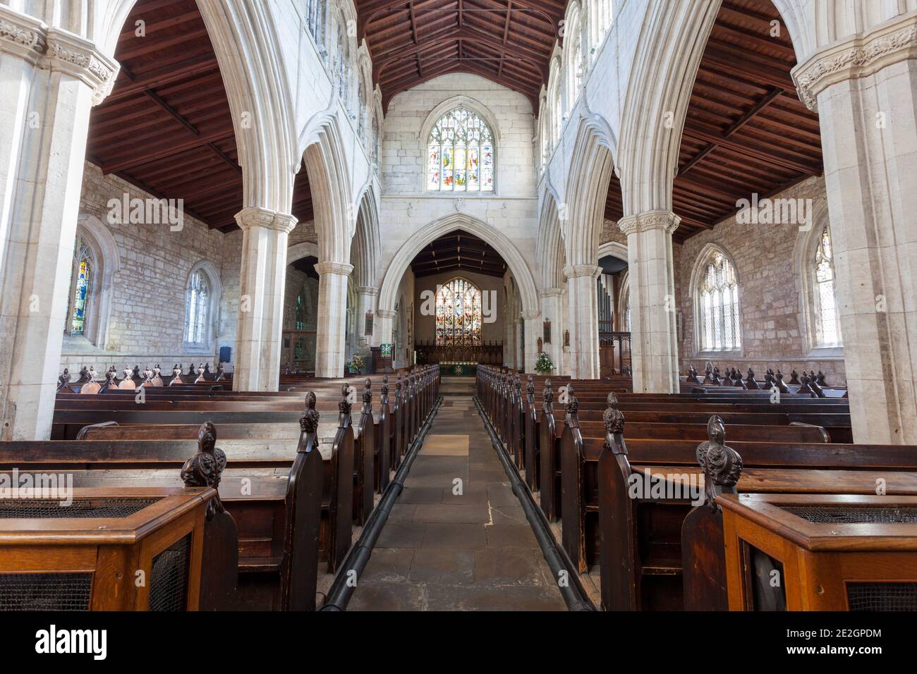 Medieval parish church interior hi-res stock photography and images - Alamy
