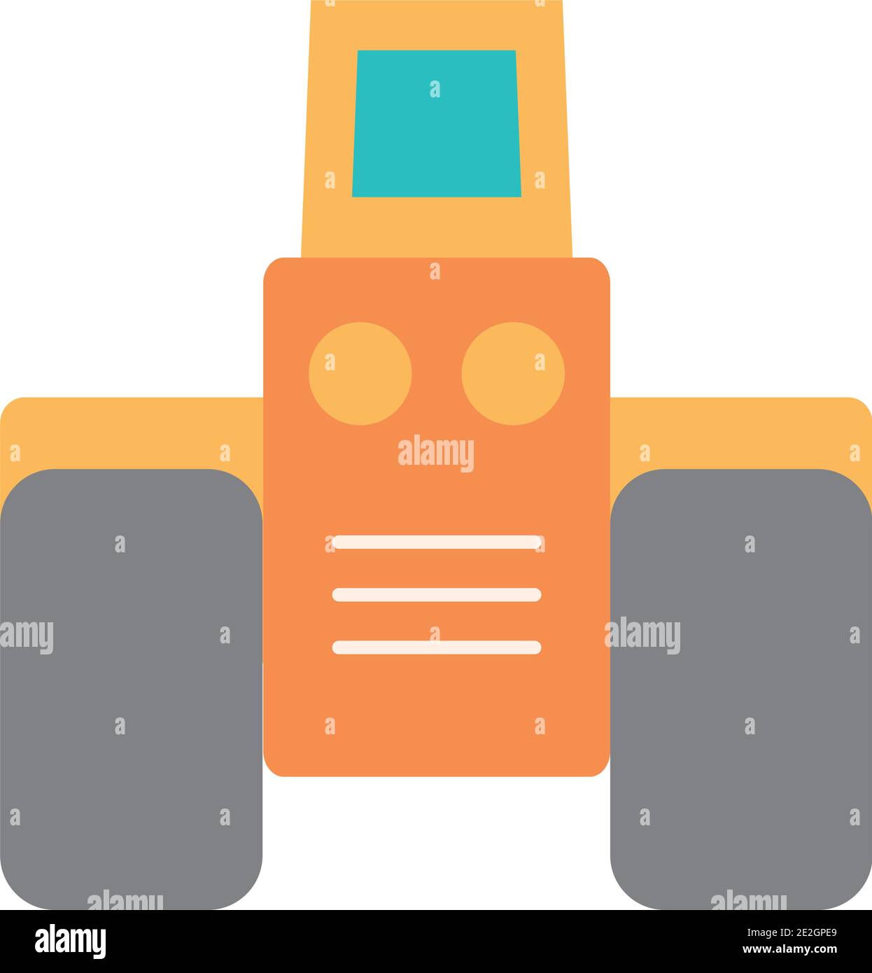 construction truck icon over white background, flat style, vector ...