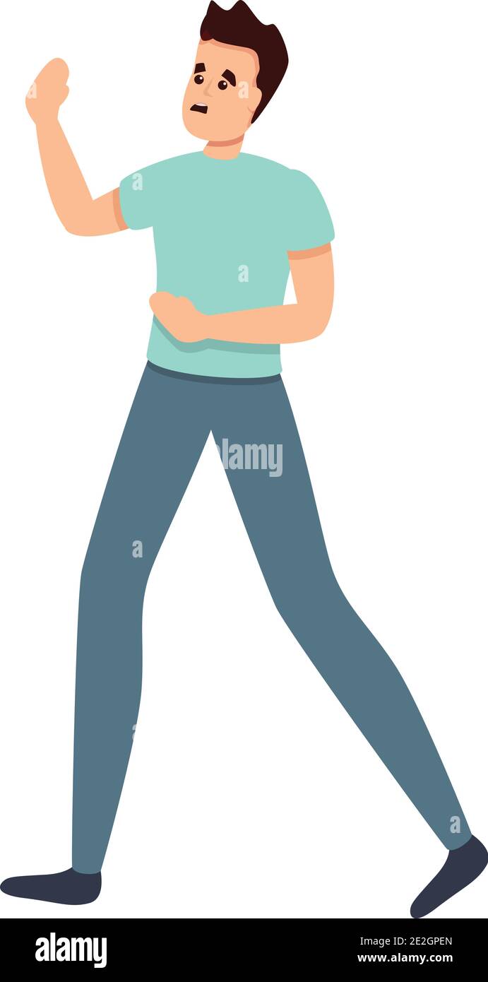 Frightened people icon. Cartoon of frightened people vector icon for ...