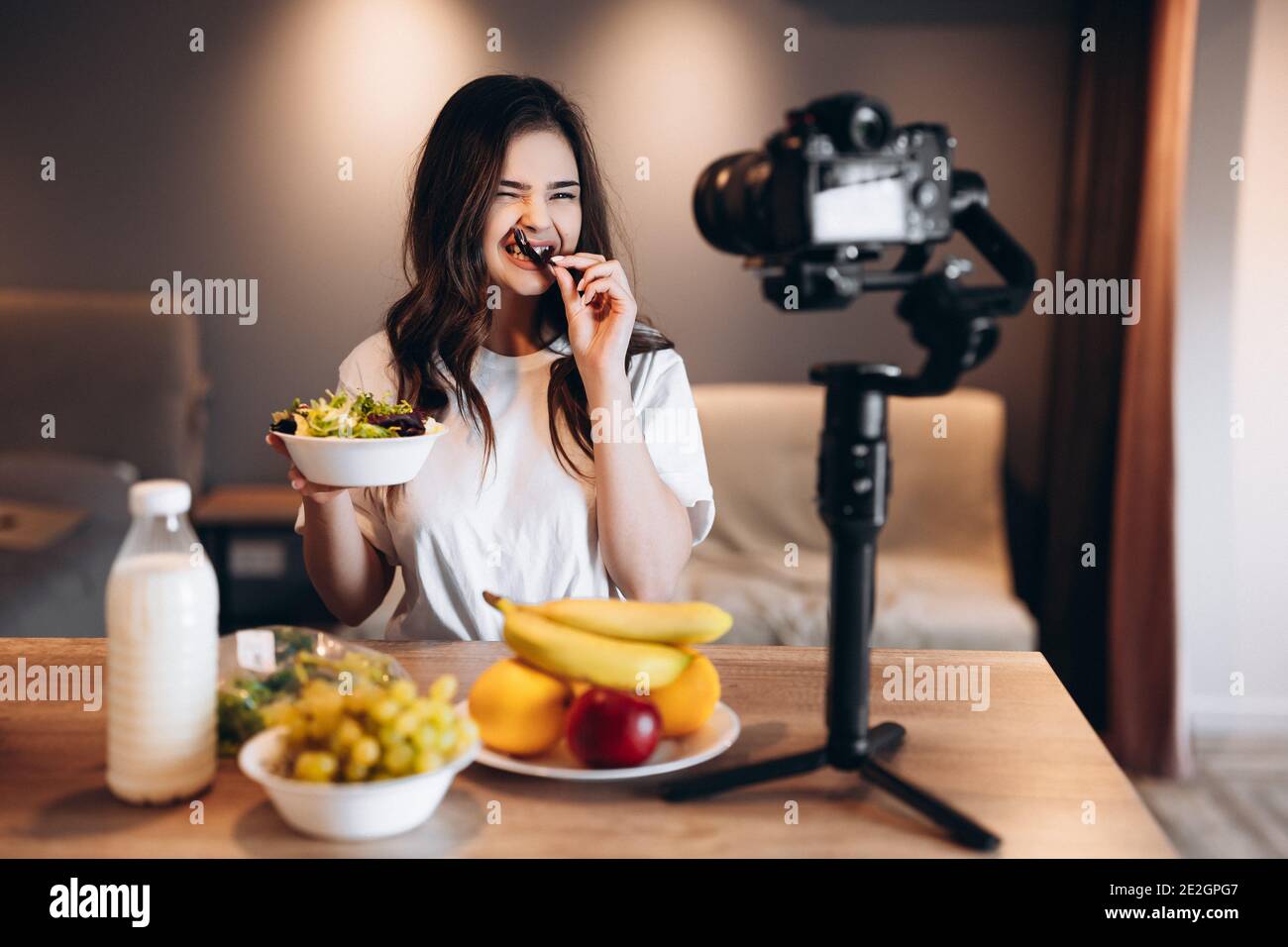 Video shows woman working on hi-res stock photography and images - Alamy