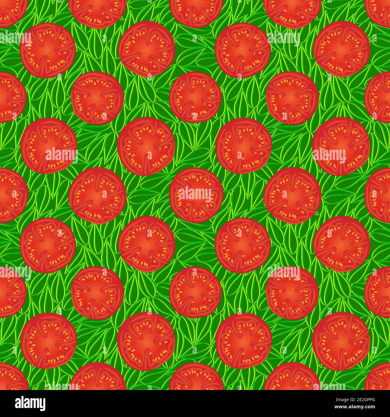 Closeup on tomatoes Stock Vector Images - Alamy