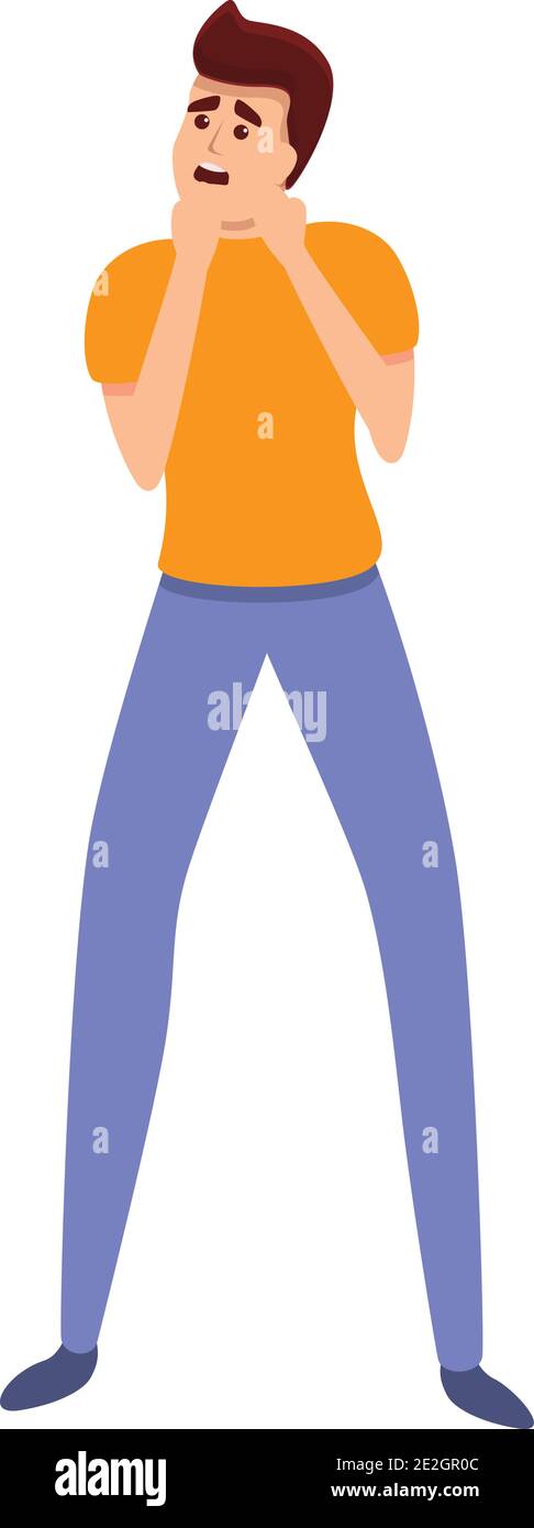 Cartoon Man Fear High Resolution Stock Photography and Images - Alamy