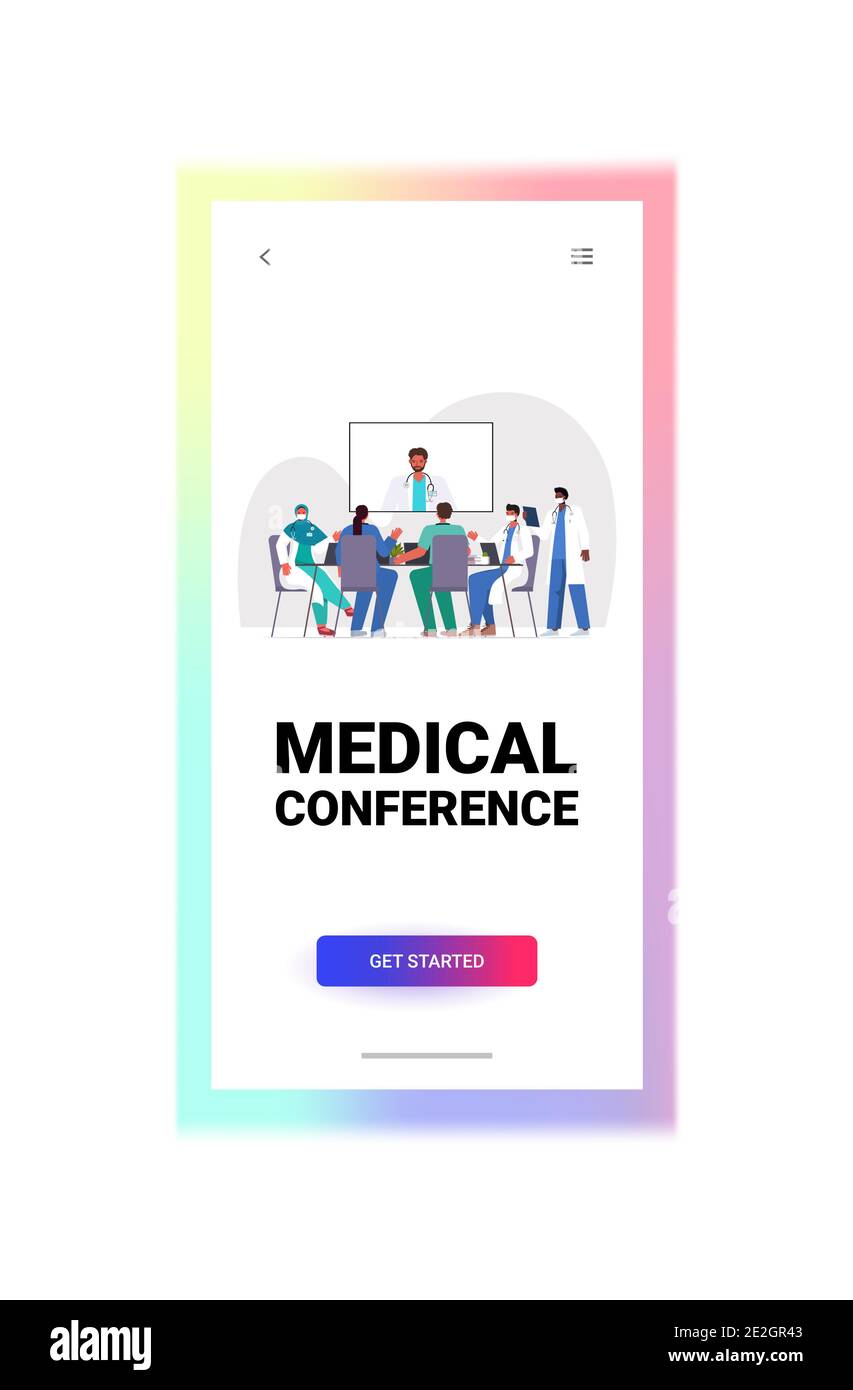 Round table doctors cartoon hi-res stock photography and images - Alamy
