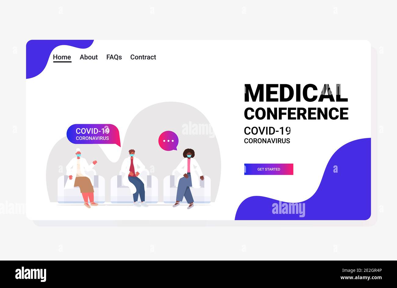 team of mix race doctors discussing during meeting medical conference ...