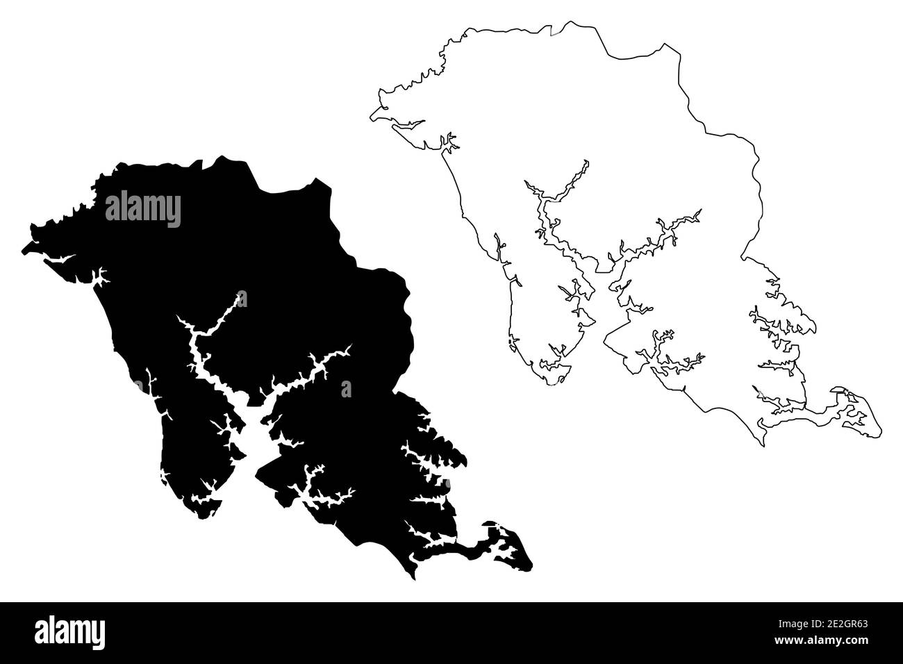 Map of lancaster virginia hi-res stock photography and images - Alamy