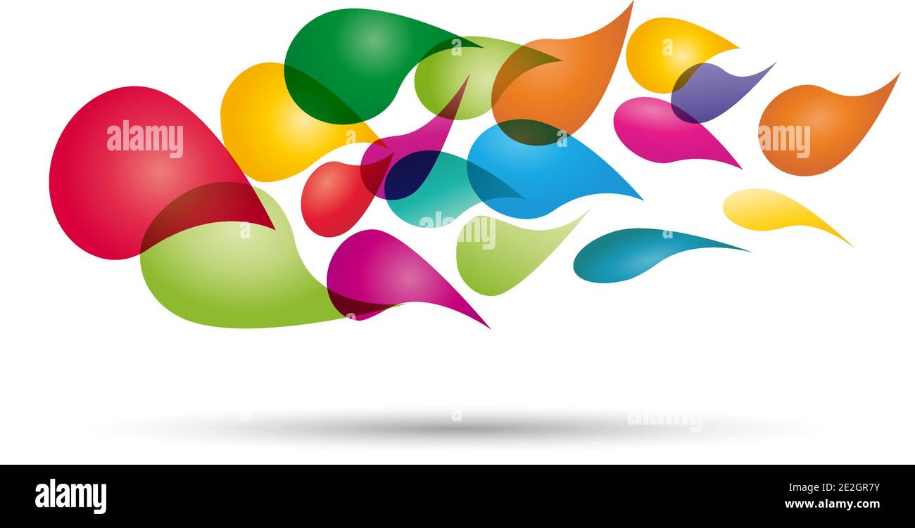 Vector abstract colored background with drops of printer Stock Vector ...