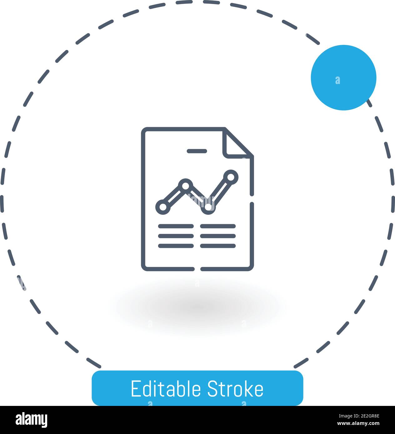 chart vector icon editable stroke outline icons for web and mobile ...