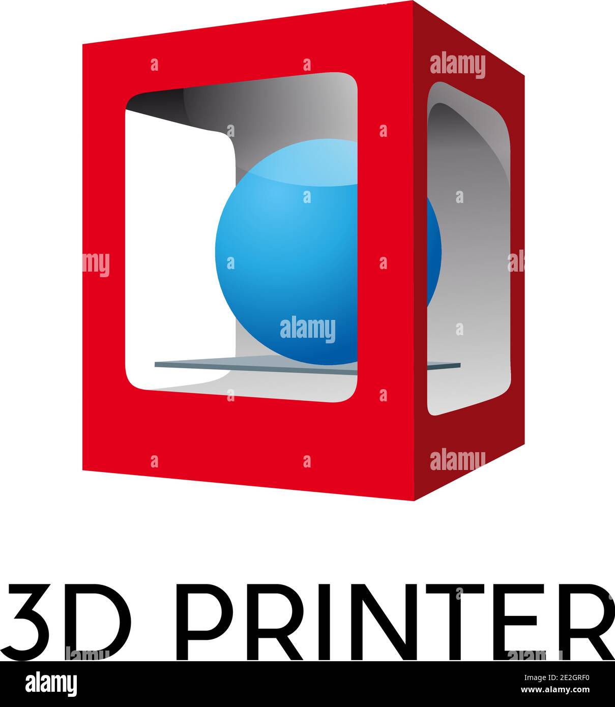 Vector sign 3d printer Stock Vector Image & Art - Alamy