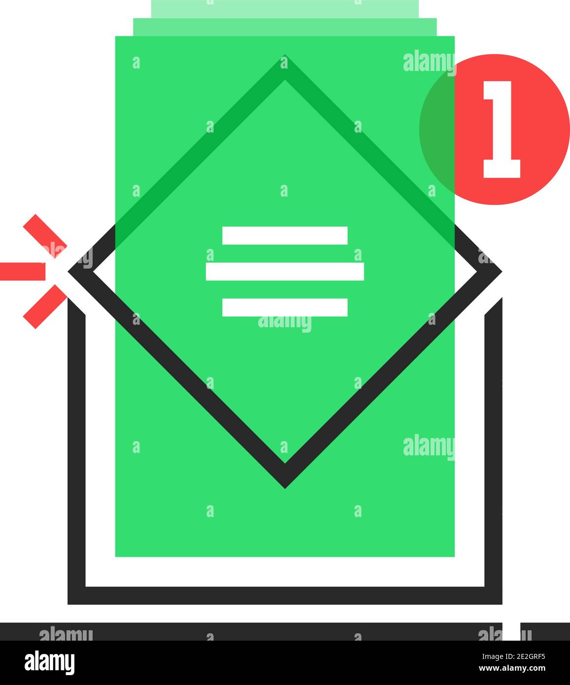 color email logo like inbox notice Stock Vector Image & Art - Alamy