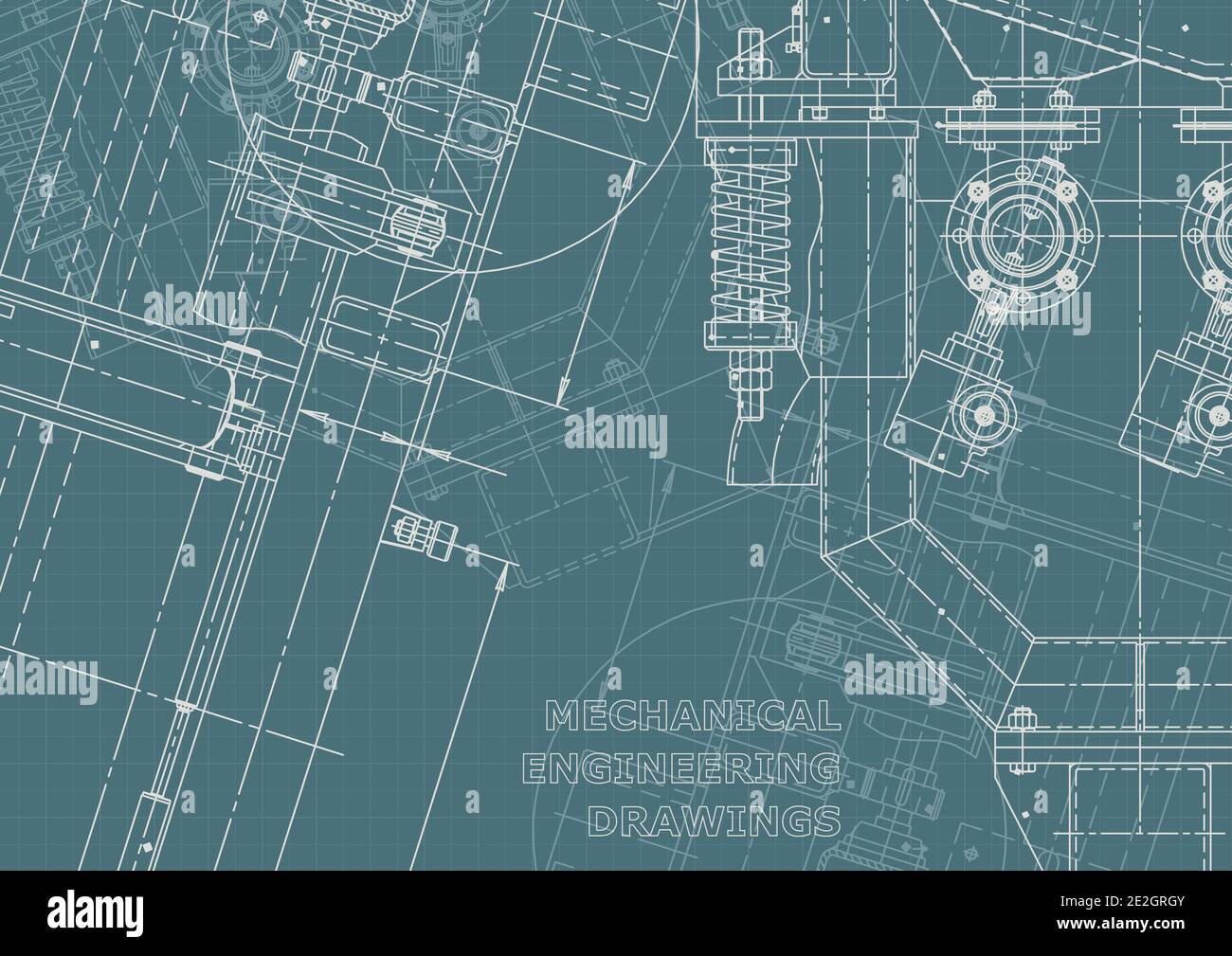Vector engineering illustration. Computer aided design systems ...