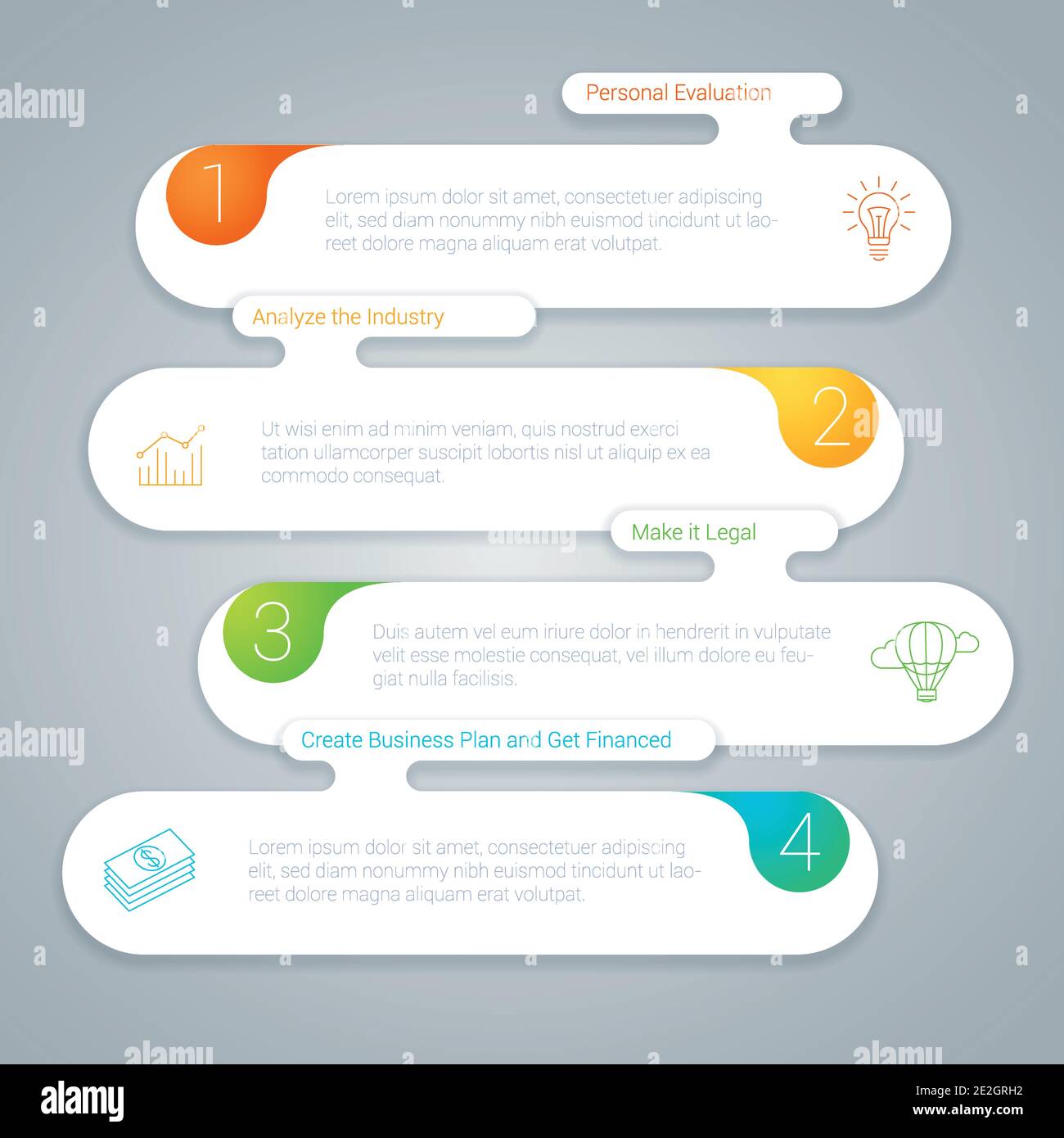 Step by step infographics template Stock Vector Image & Art - Alamy