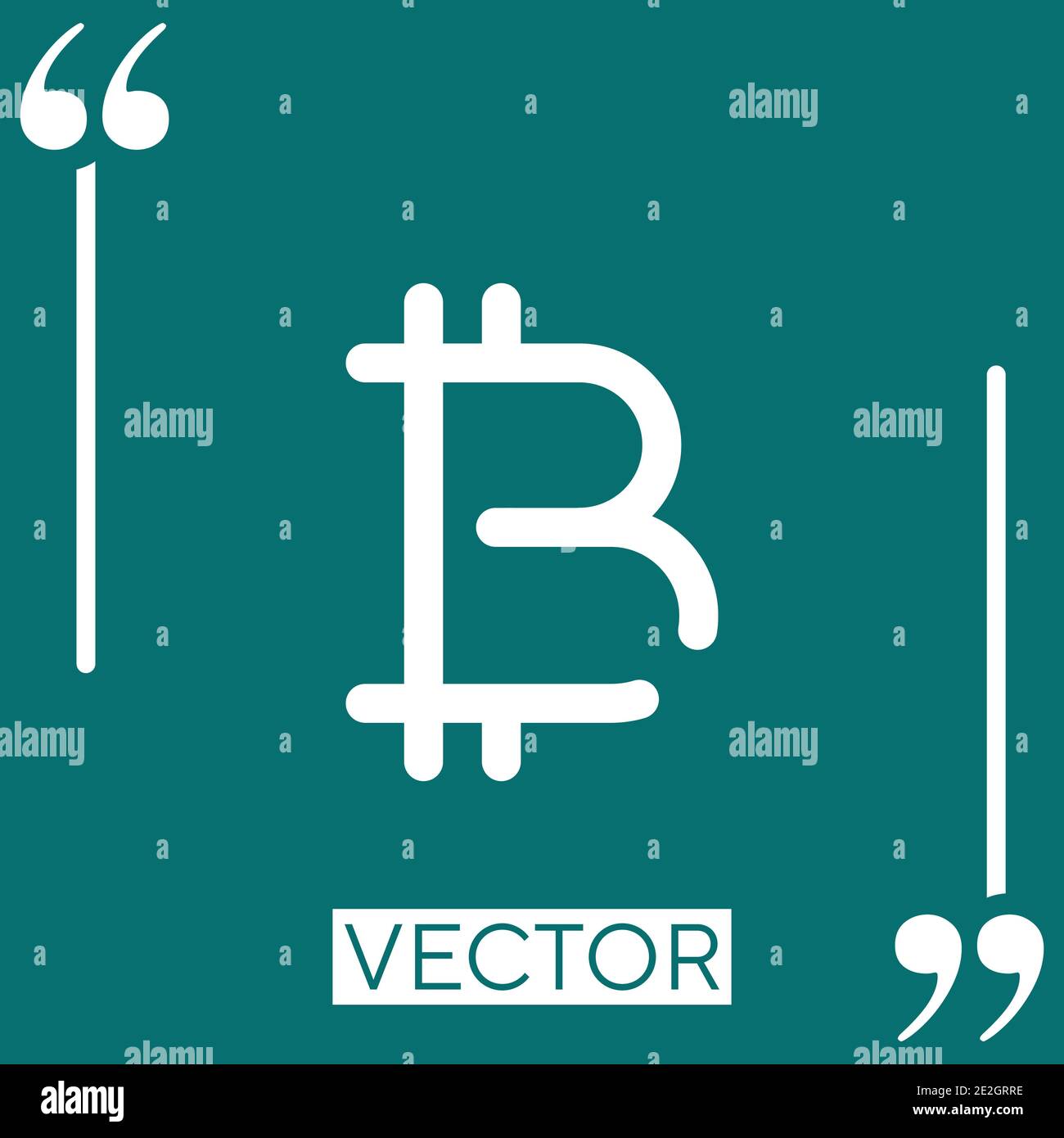Cryptography icon linear isolated Stock Vector Images - Alamy