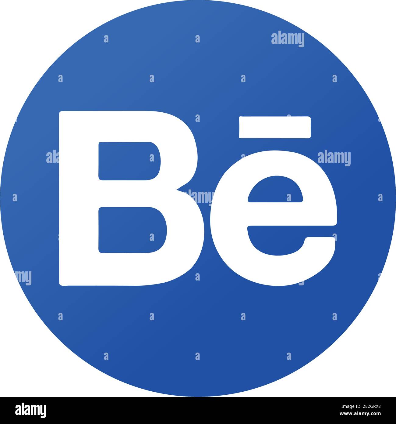 Behance logo symbol icon over white background, colorful design, vector ...