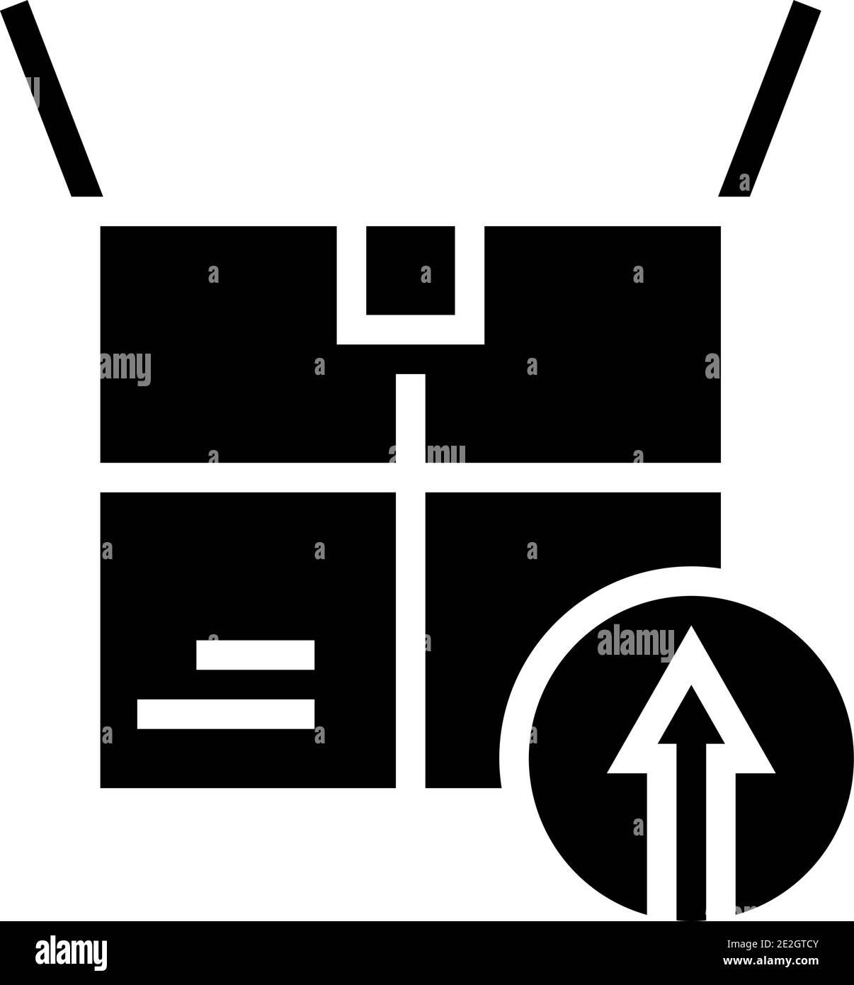 packaging linear economy glyph icon vector illustration Stock Vector ...