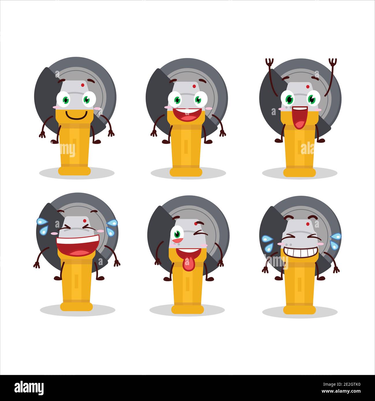 Cartoon character of grinder with smile expression. Vector illustration ...