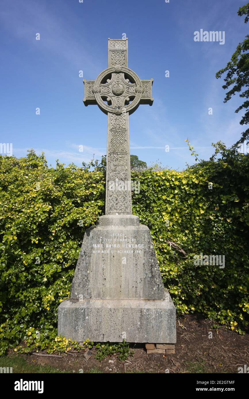 Symington,South Ayrshire, Scotland, UK Spring time blossom , church ...