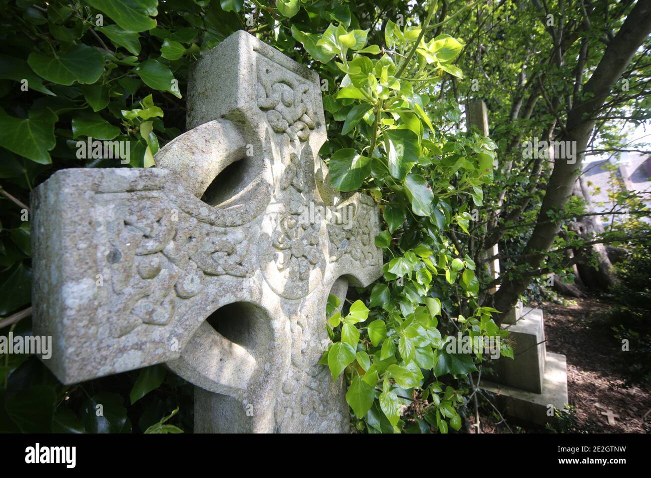 Symington,South Ayrshire, Scotland, UK Spring time blossom , church ...