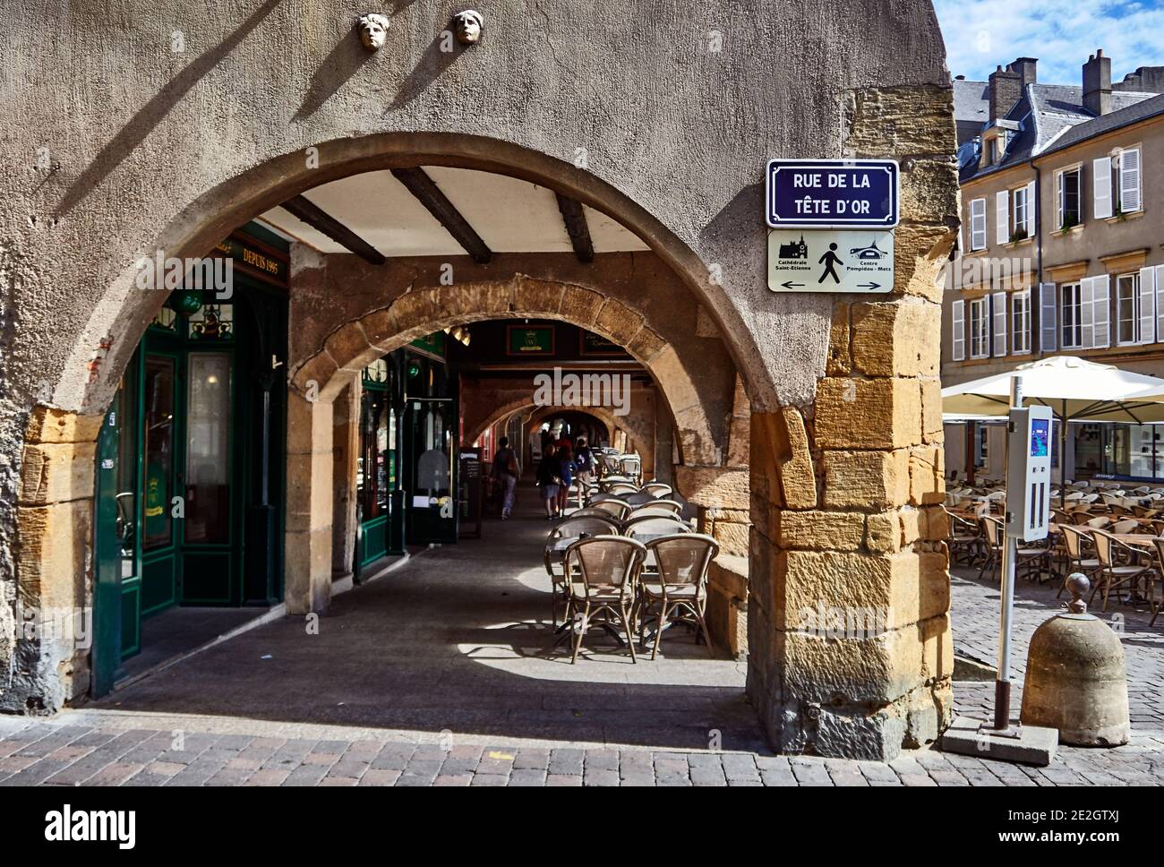 France, Metz city, The Place Saint-Louis is a place of the medieval ...