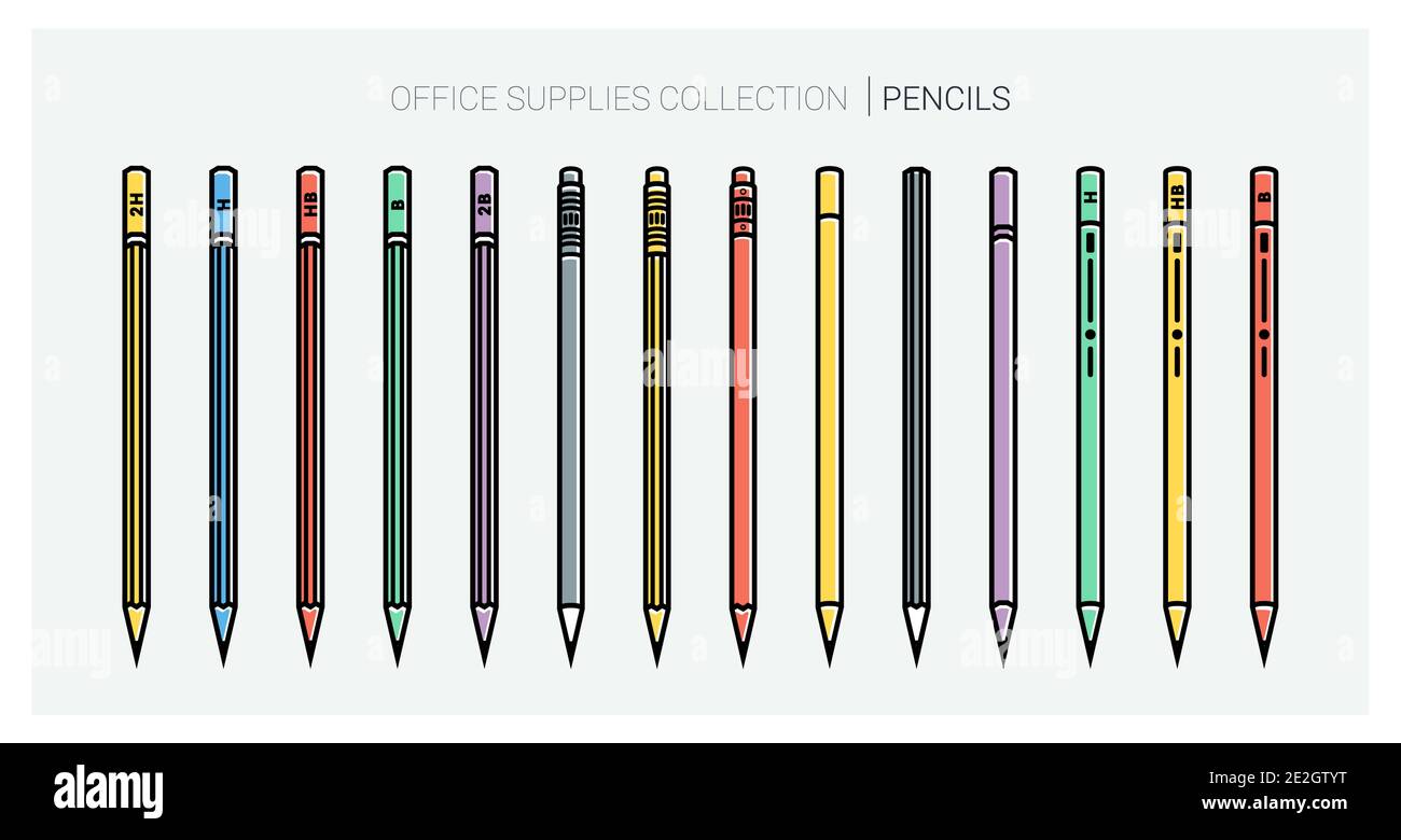 Mechanical pencils Stock Vector Images - Alamy