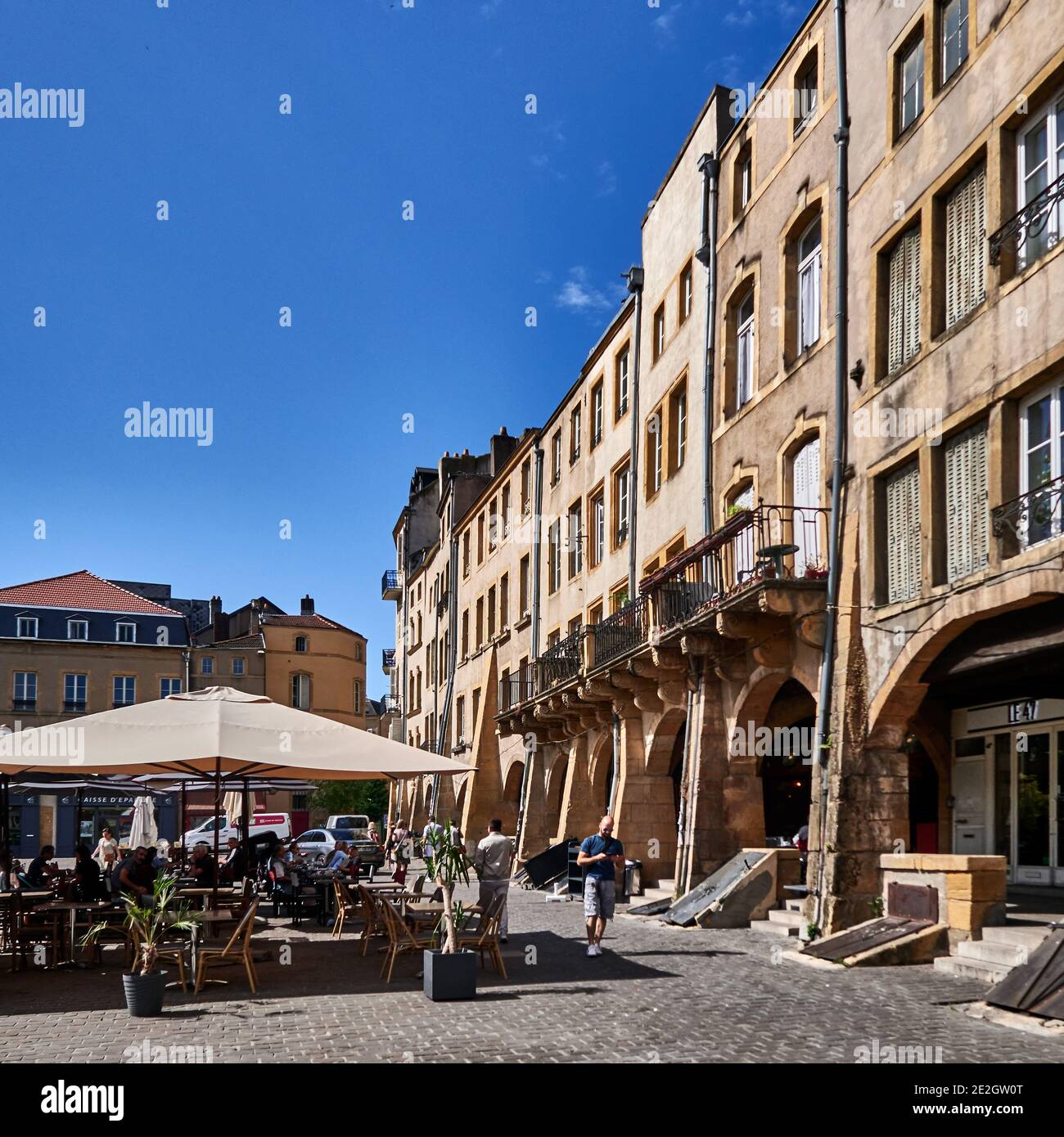 France, Metz city, The Place Saint-Louis is a place of the medieval ...