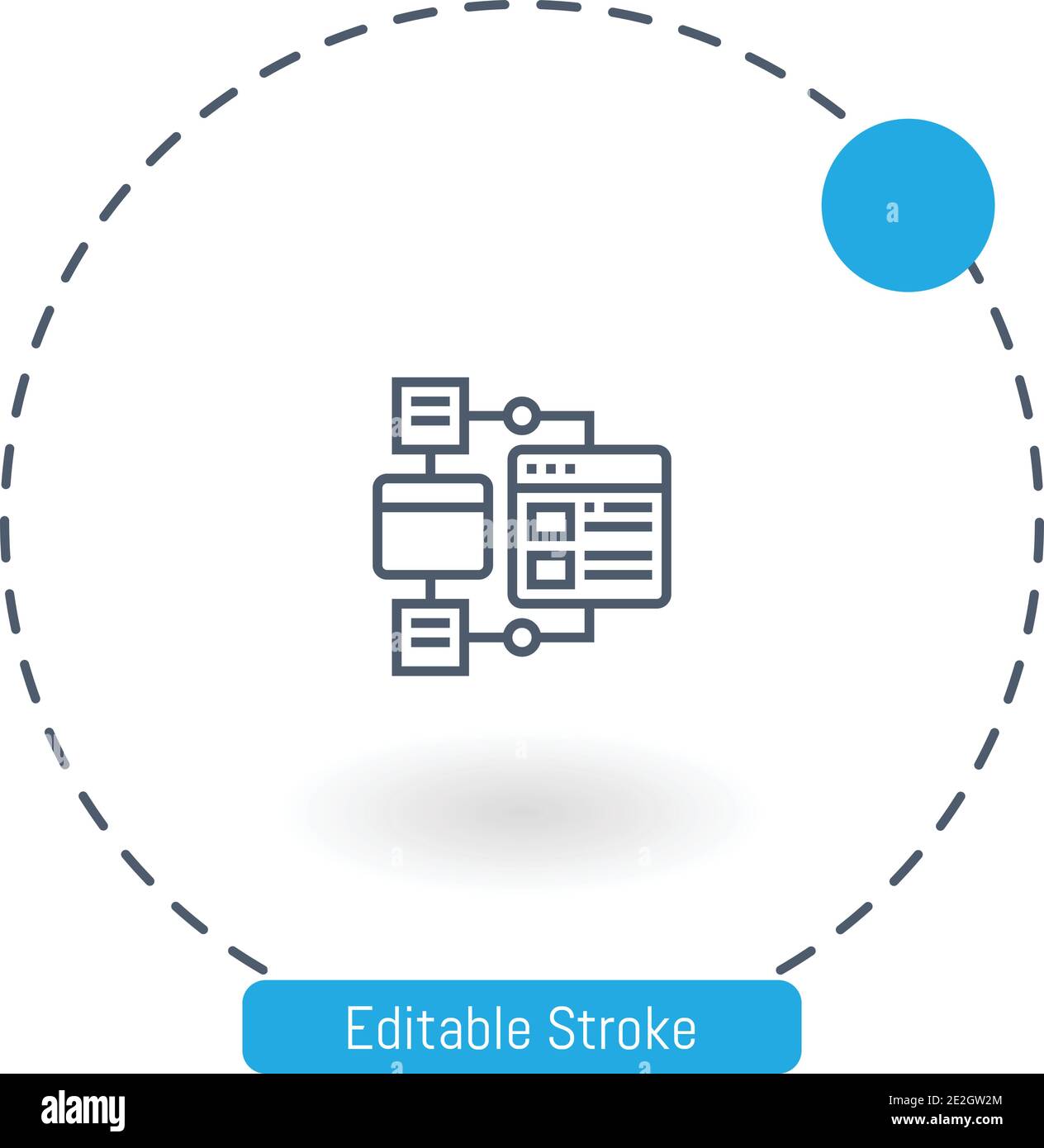data visualization vector icon editable stroke outline icons for web ...