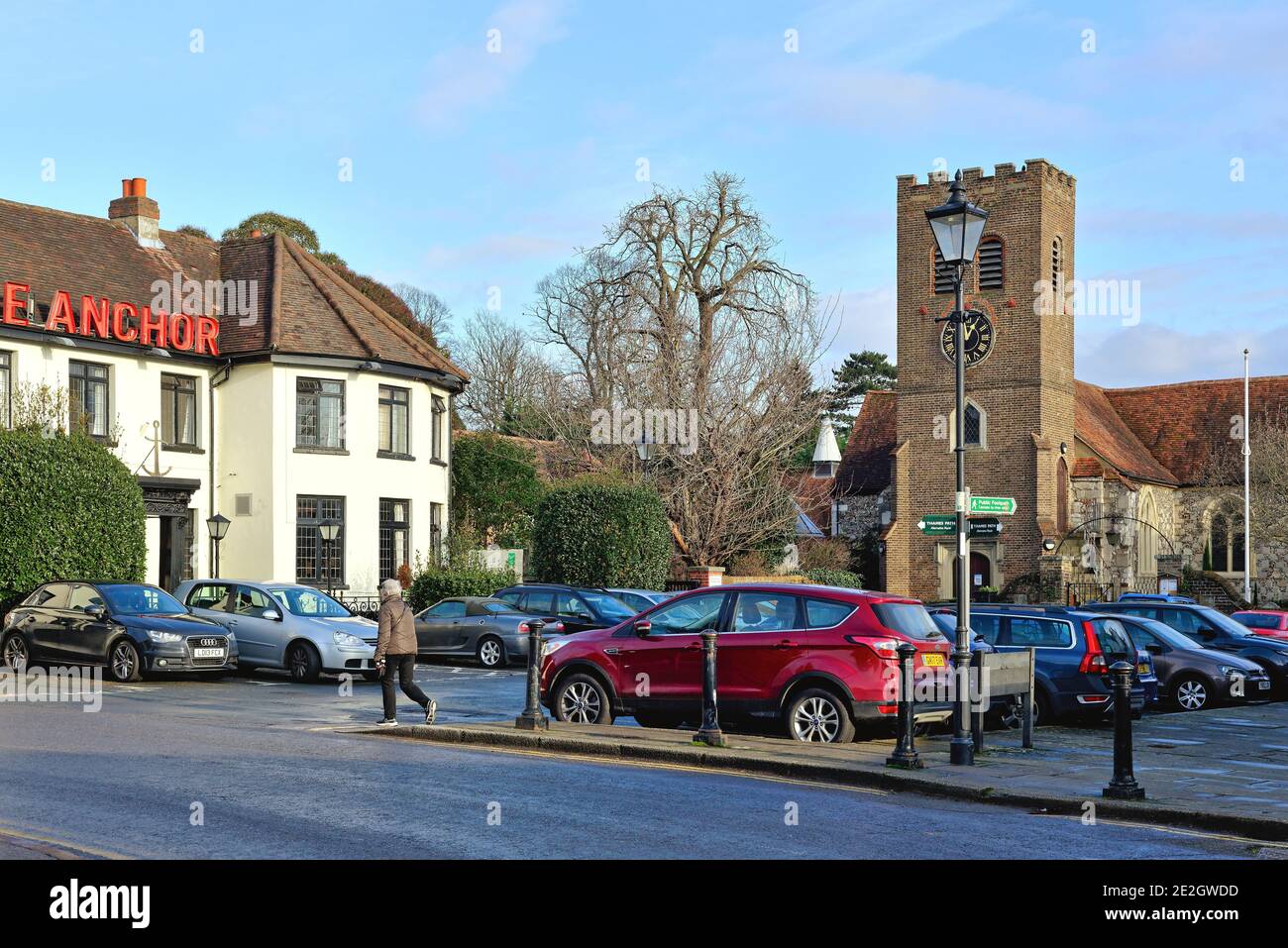 Church Square in Shepperton Surrey England UK Stock Photo - Alamy