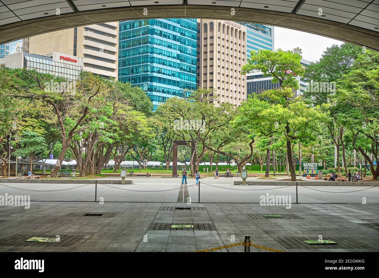 Manila, Philippines - Feb 02, 2020: streets of Makati city during ...