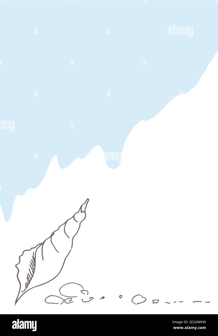 Summer, sea blue and white background-vector Illustration, sketch ...