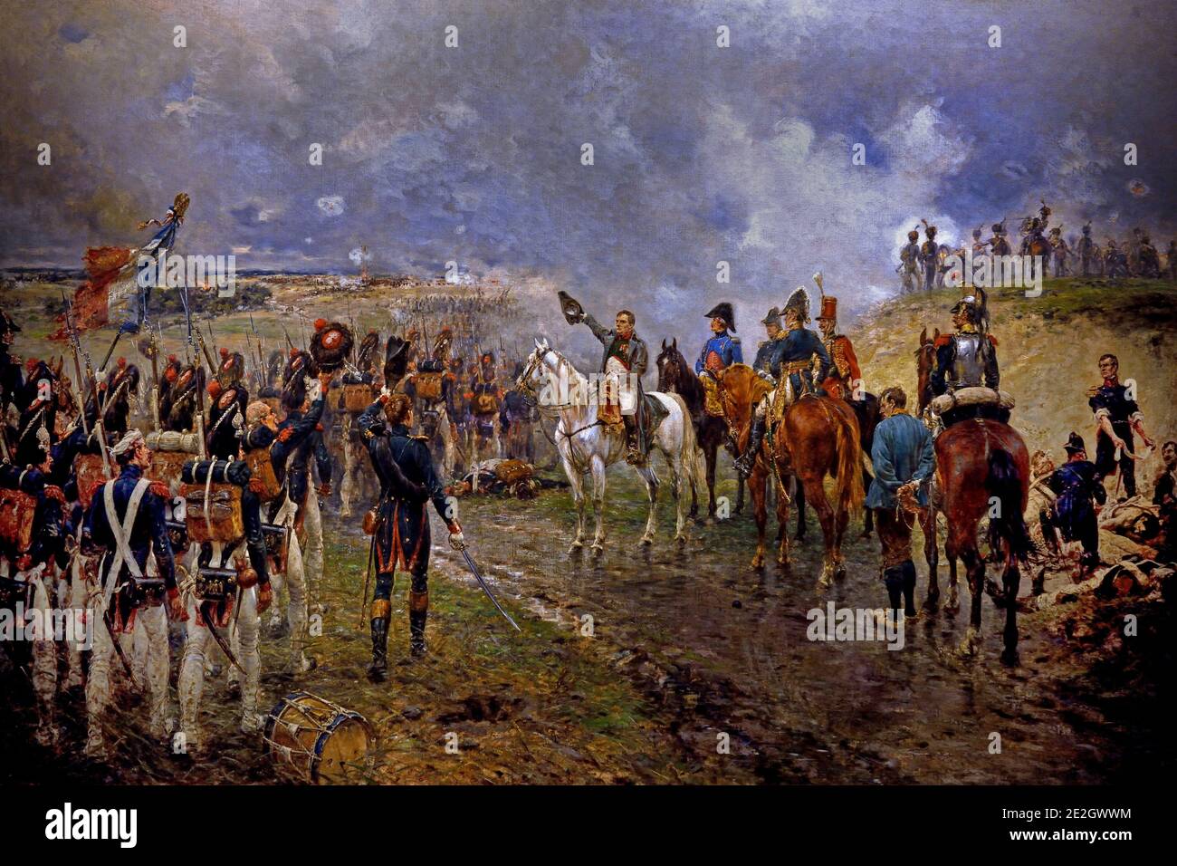 The Last Attack, Waterloo 1895 Ernest Crofts 1847-1911 ( Napoleon's ...