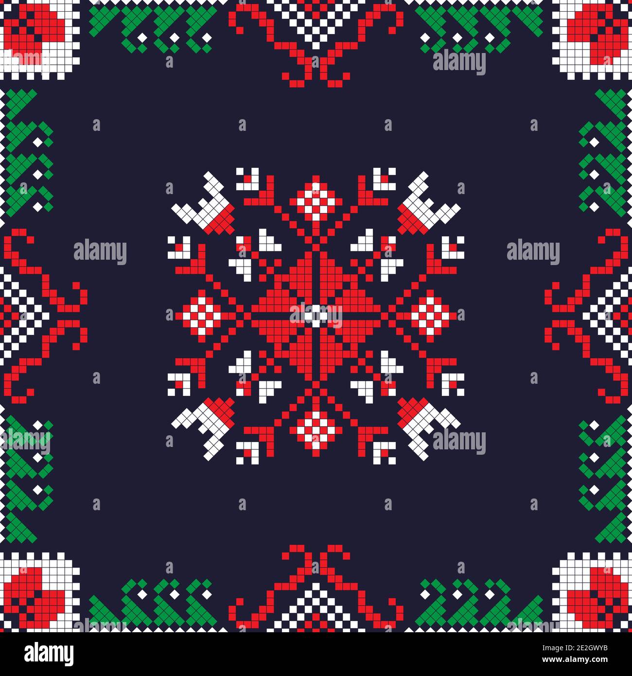 Romanian vector pattern inspired from traditional embroidery Stock ...