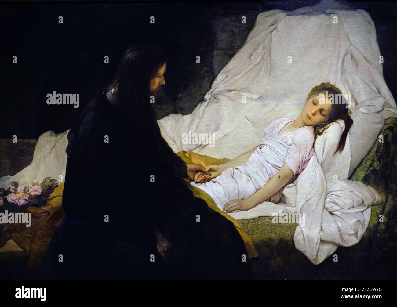 The Raising of Jairus' Daughter 1878 Gabriel Max 1840-1915 Czech ...