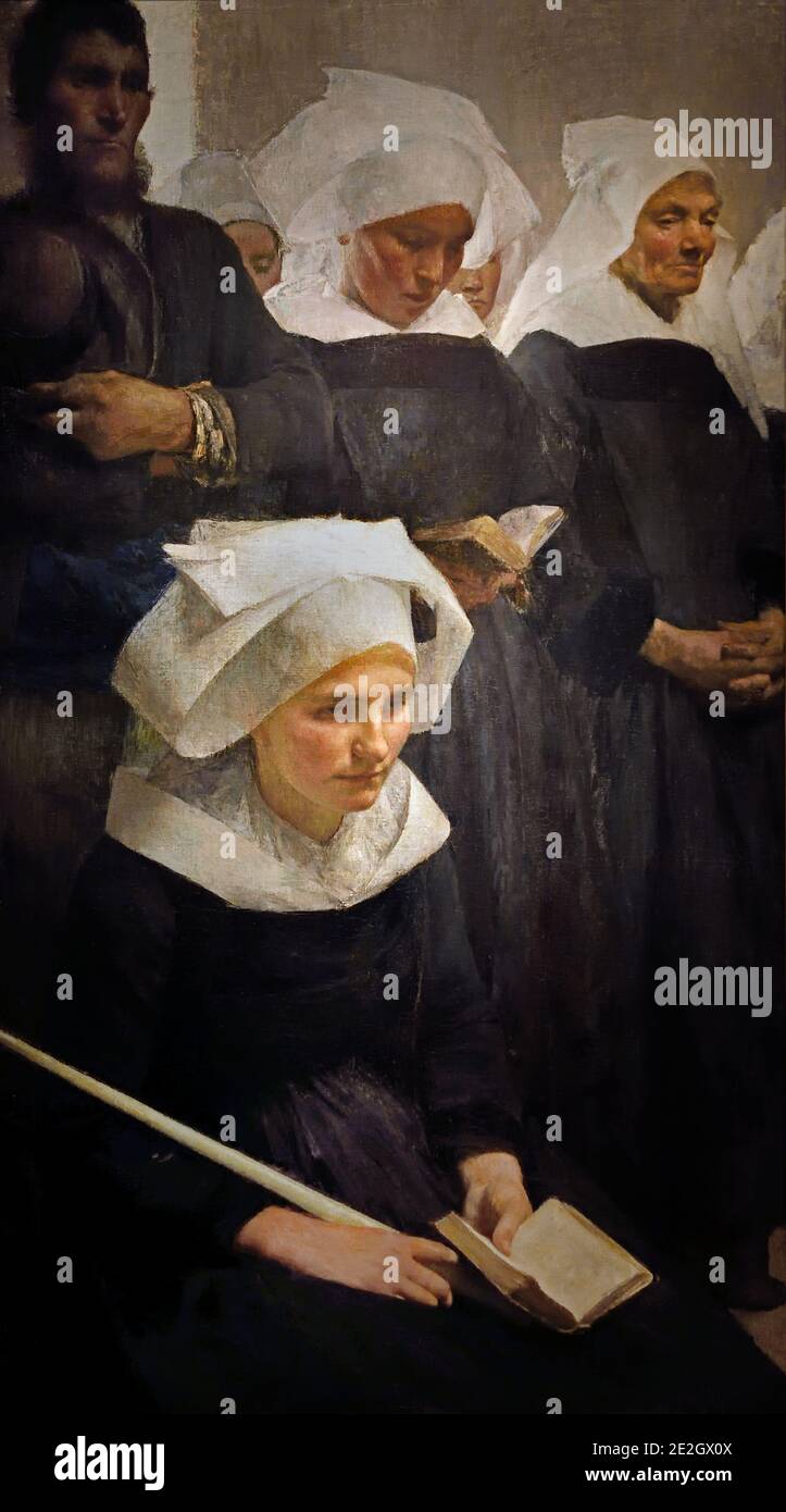 Renaissance woman praying painting hi-res stock photography and images ...