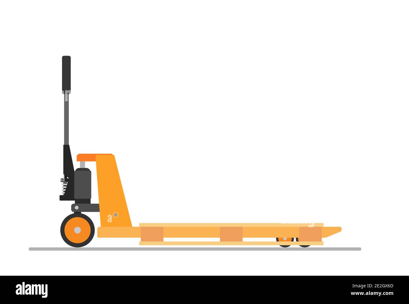 Hand pallet jack lift isolated on white Stock Vector Image & Art - Alamy