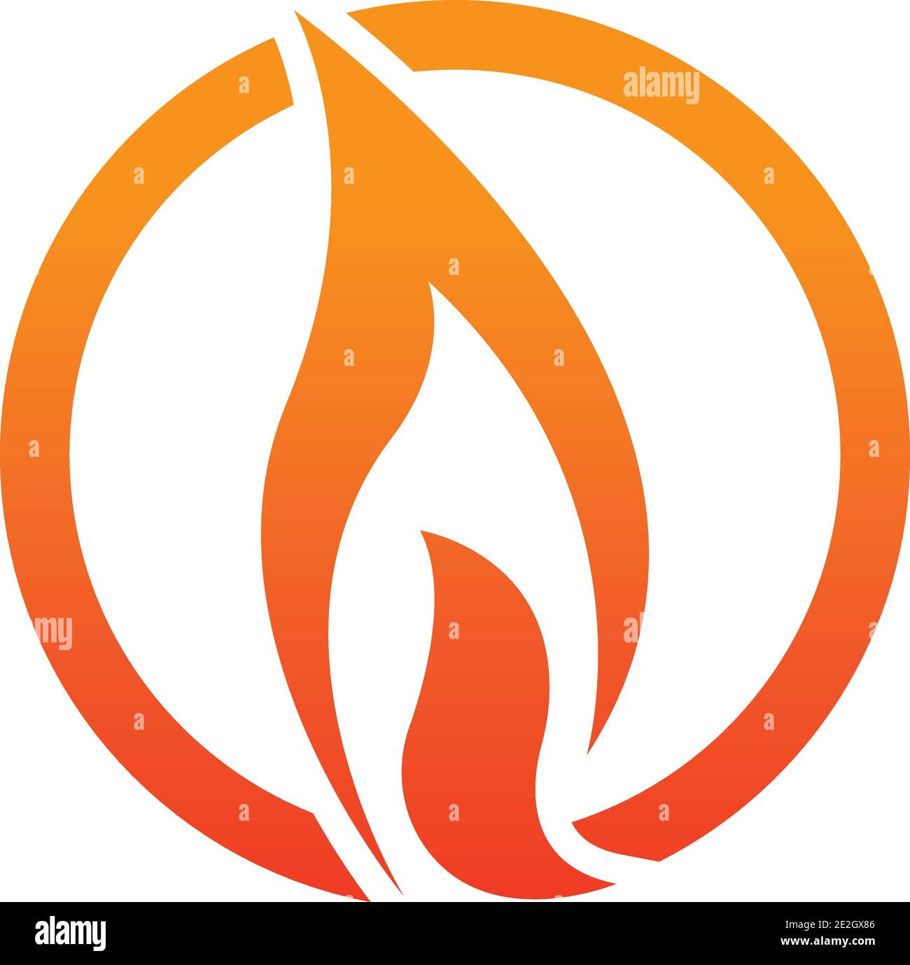 Fire with flame and feuer mit flamme Logo - Vector Stock Vector Image ...