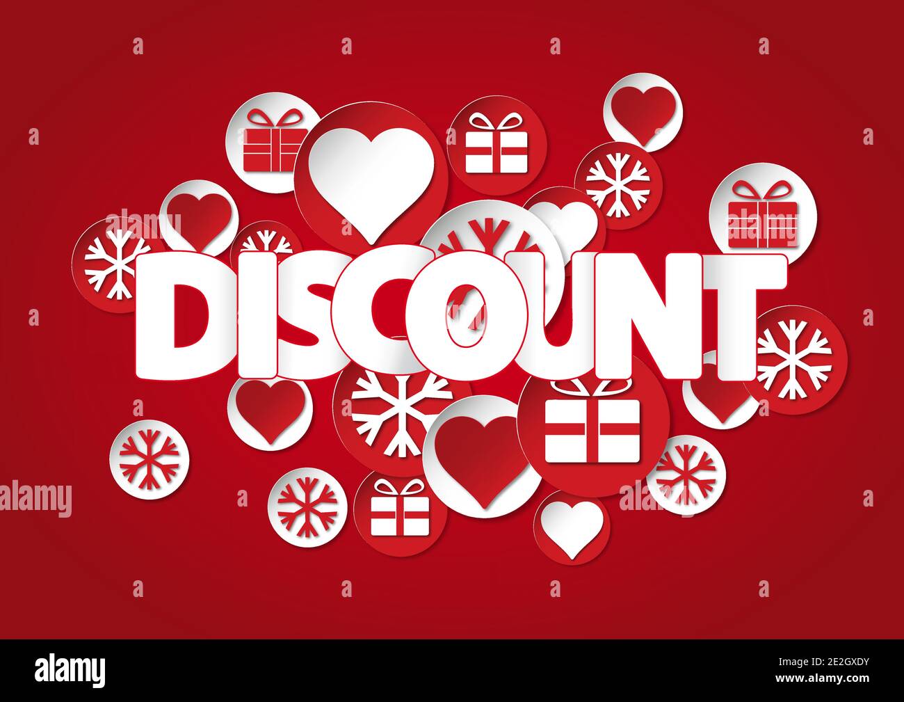 Vector winter discounts cover with text Stock Vector Image & Art - Alamy