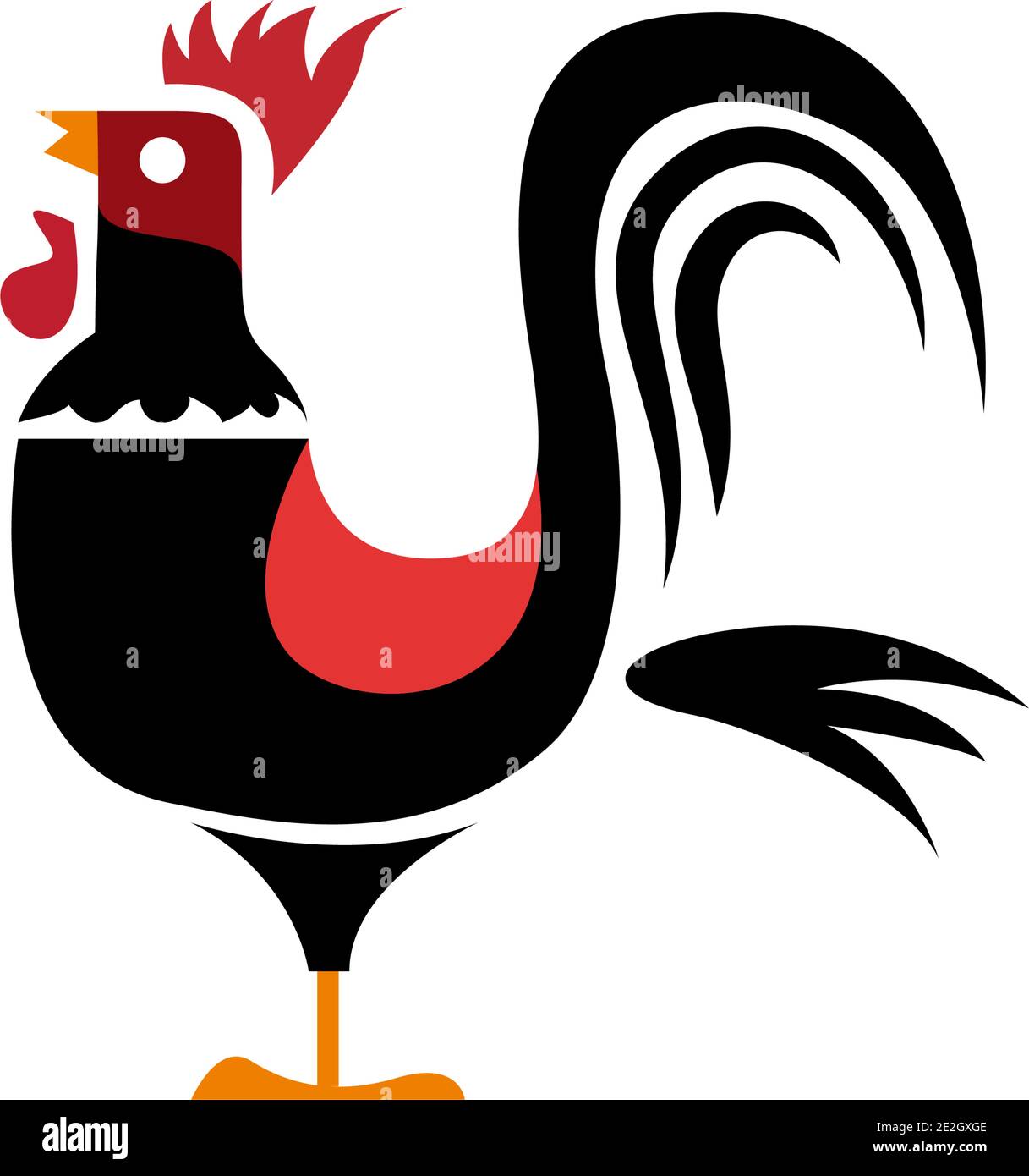 Vector sign abstract rooster Stock Vector Image & Art - Alamy