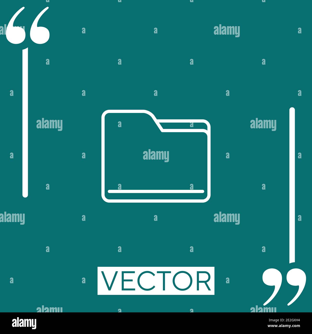 folder Linear icon. Editable stroke line Stock Vector Image & Art - Alamy