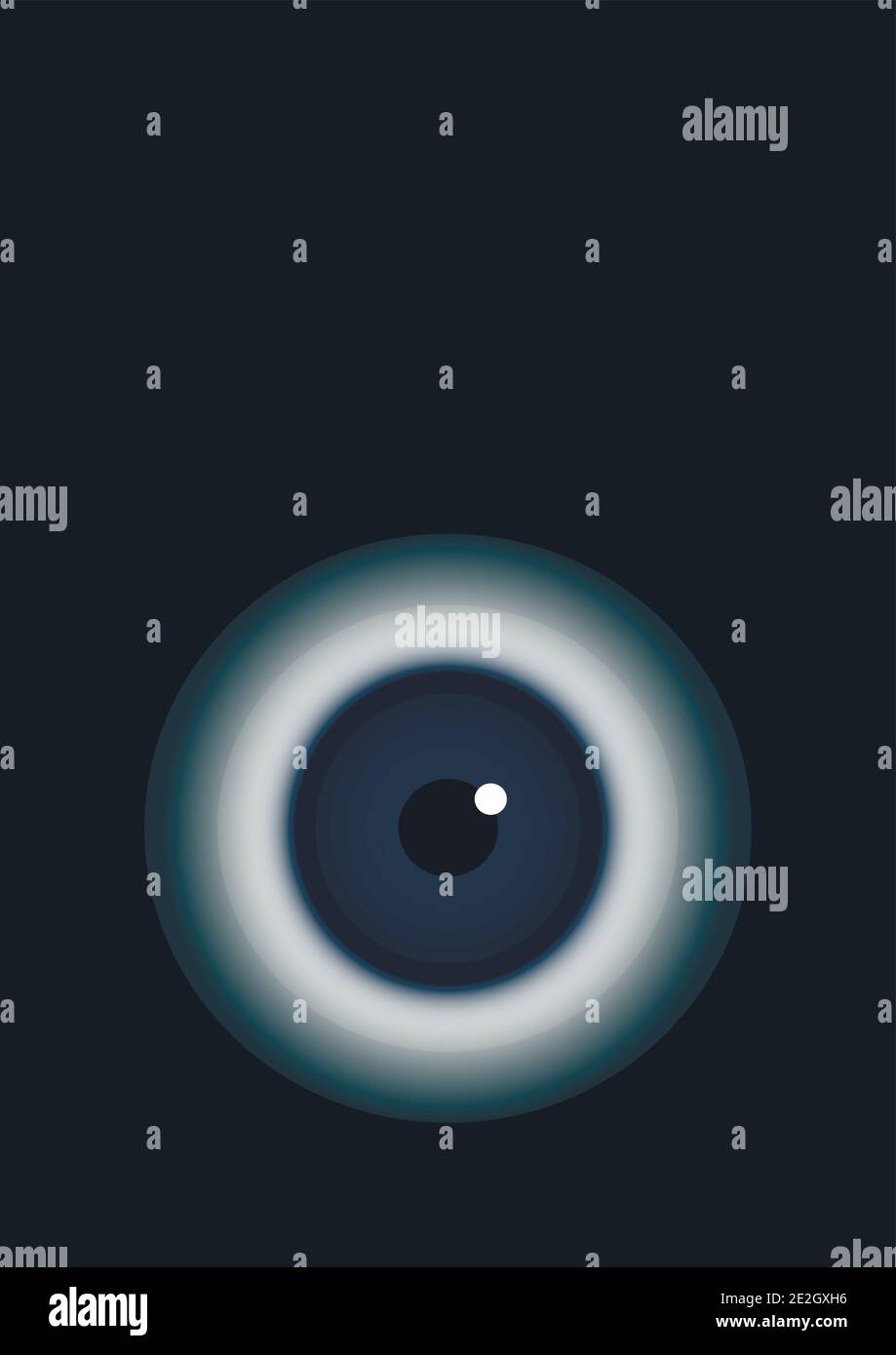 The eye of the darkness is watching you. Video surveillance. Total ...