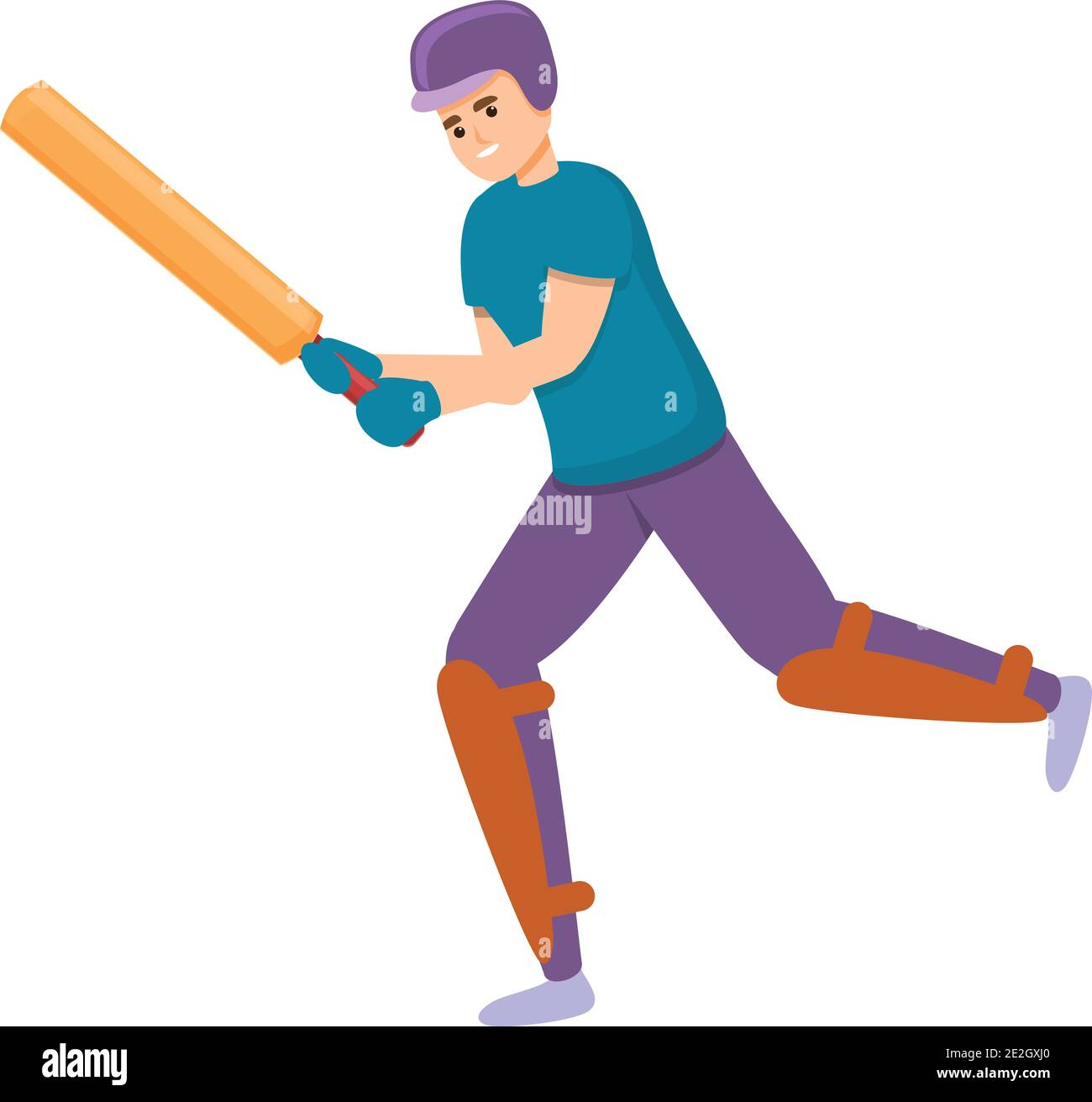 Cricket bat run icon. Cartoon of cricket bat run vector icon for web ...