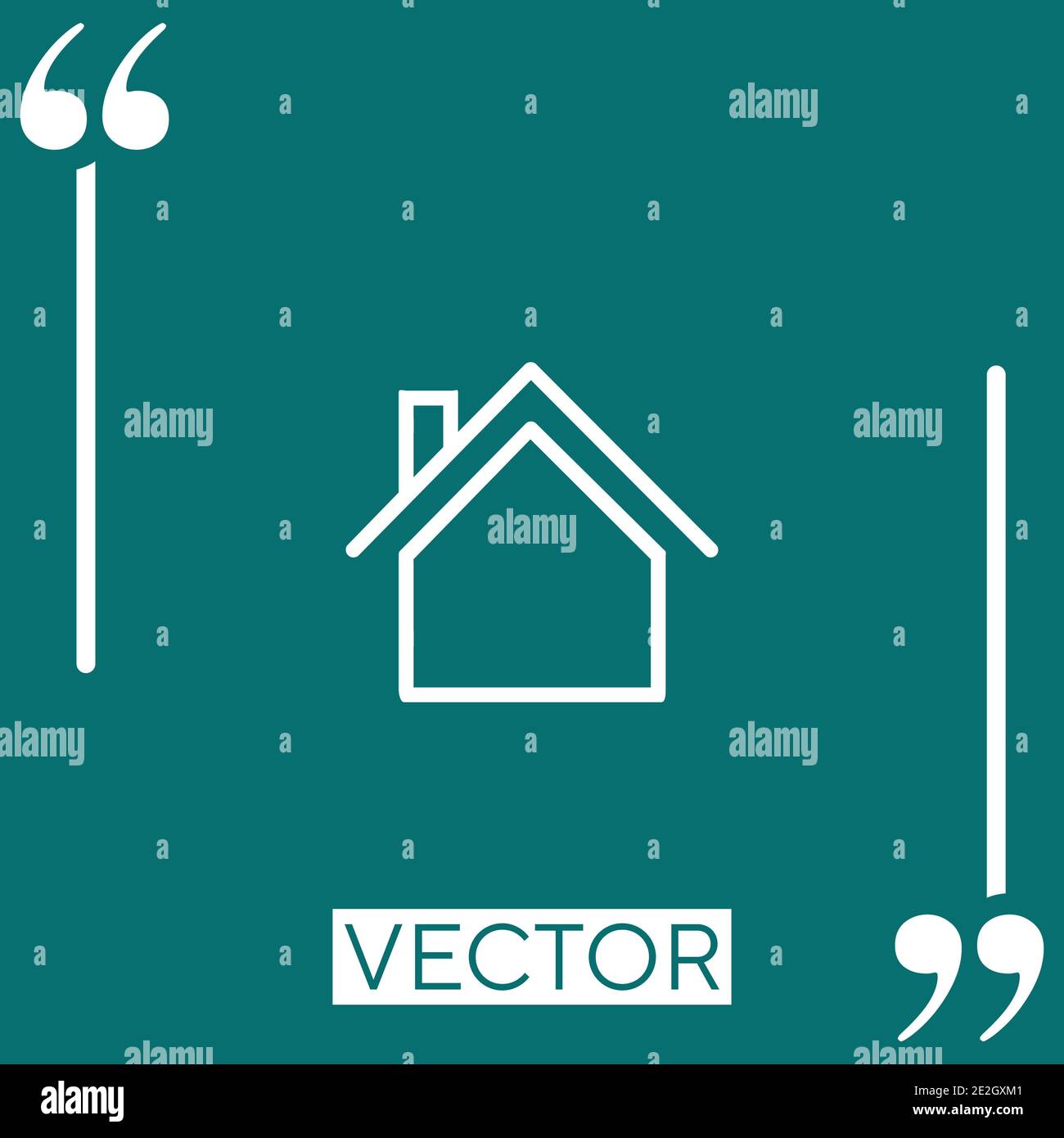 home symbol Linear icon. Editable stroke line Stock Vector Image & Art ...